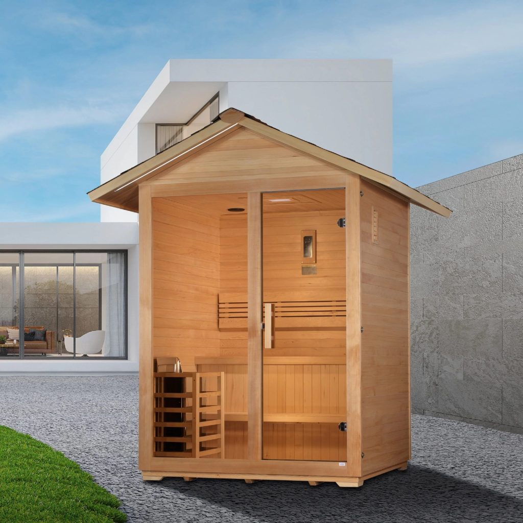 Golden Designs GDI-8103-01 “ARLBERG” 3 Person Traditional Outdoor Sauna ...